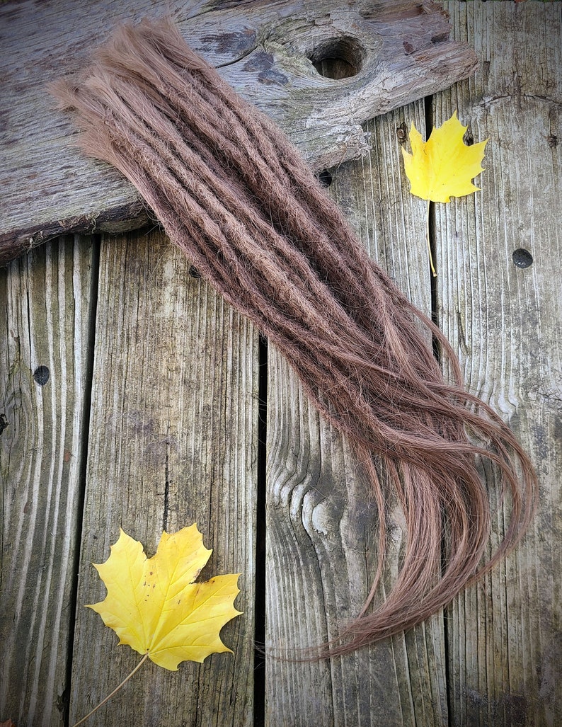 Brown Human Hair Loc Extensions-bundle of 10 - Etsy