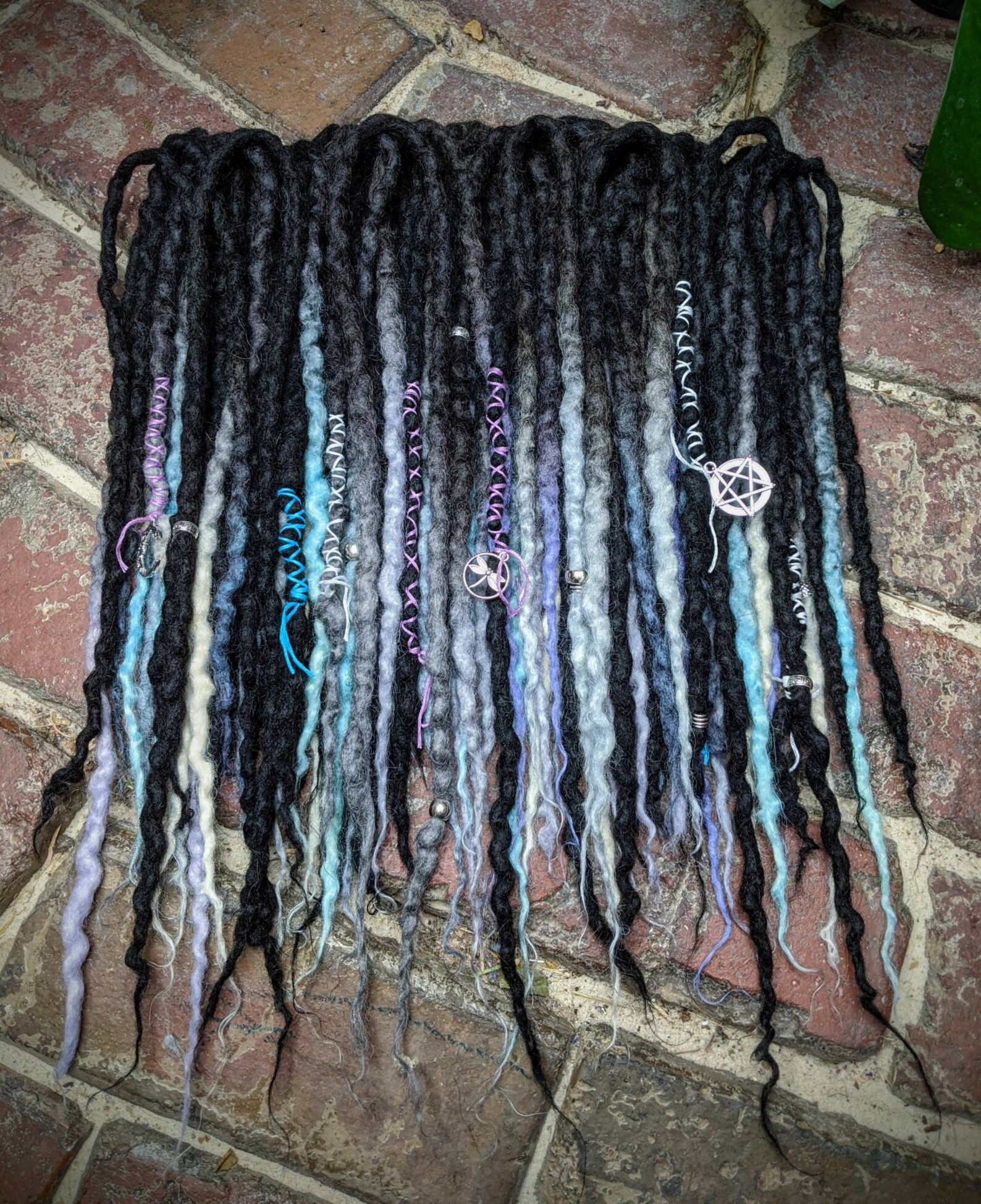 Moon Magick Full Set of Wool Dreadlocks - Etsy