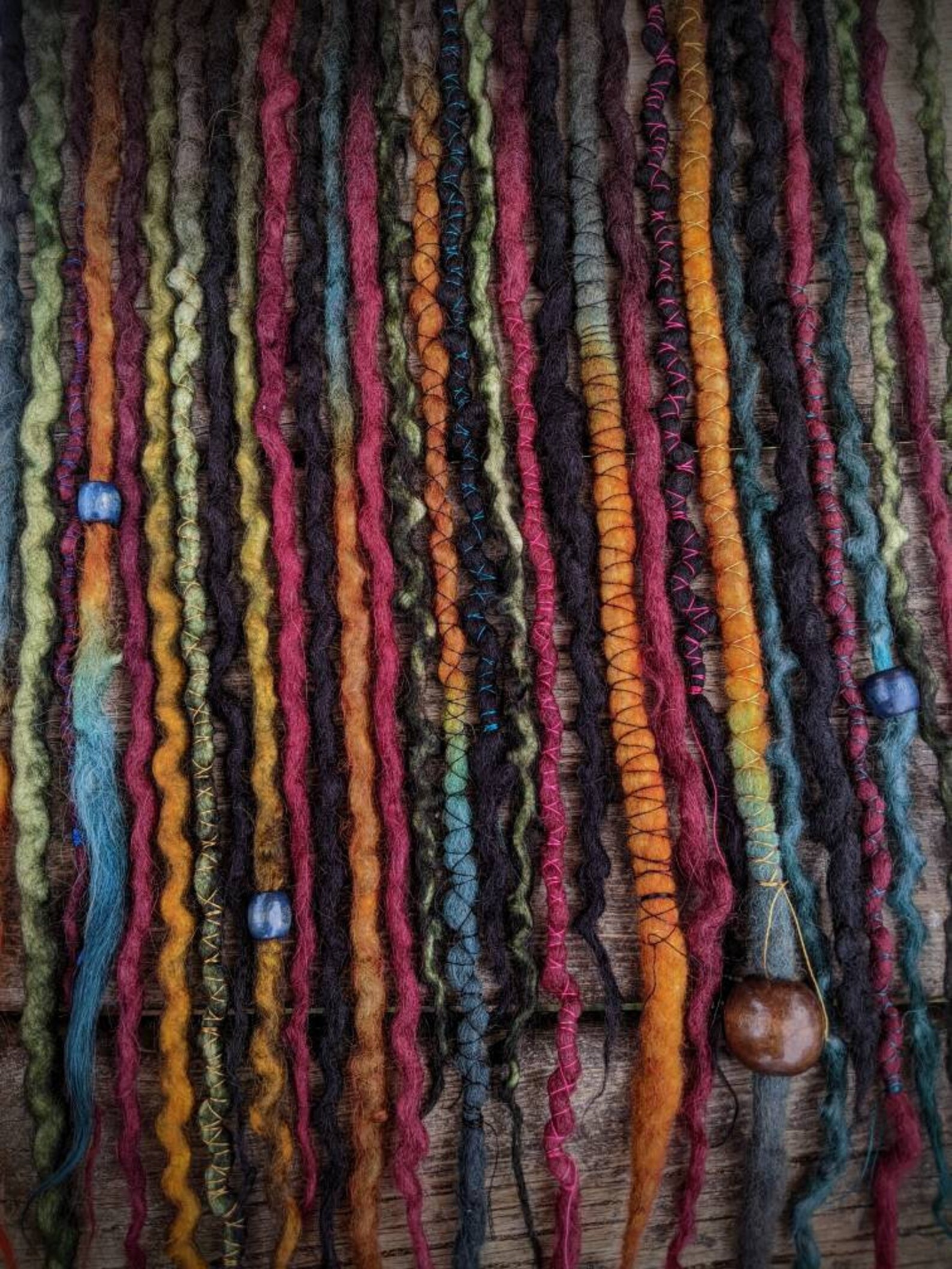Dark Sprite Half Set of Wool Dreadlocks - Etsy