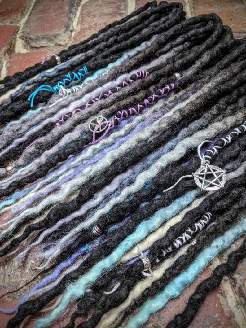 Moon Magick Full Set of Wool Dreadlocks - Etsy