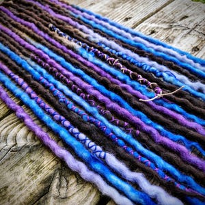 Indigo Goddess Accent Set of Wool Dreadlocks - Etsy
