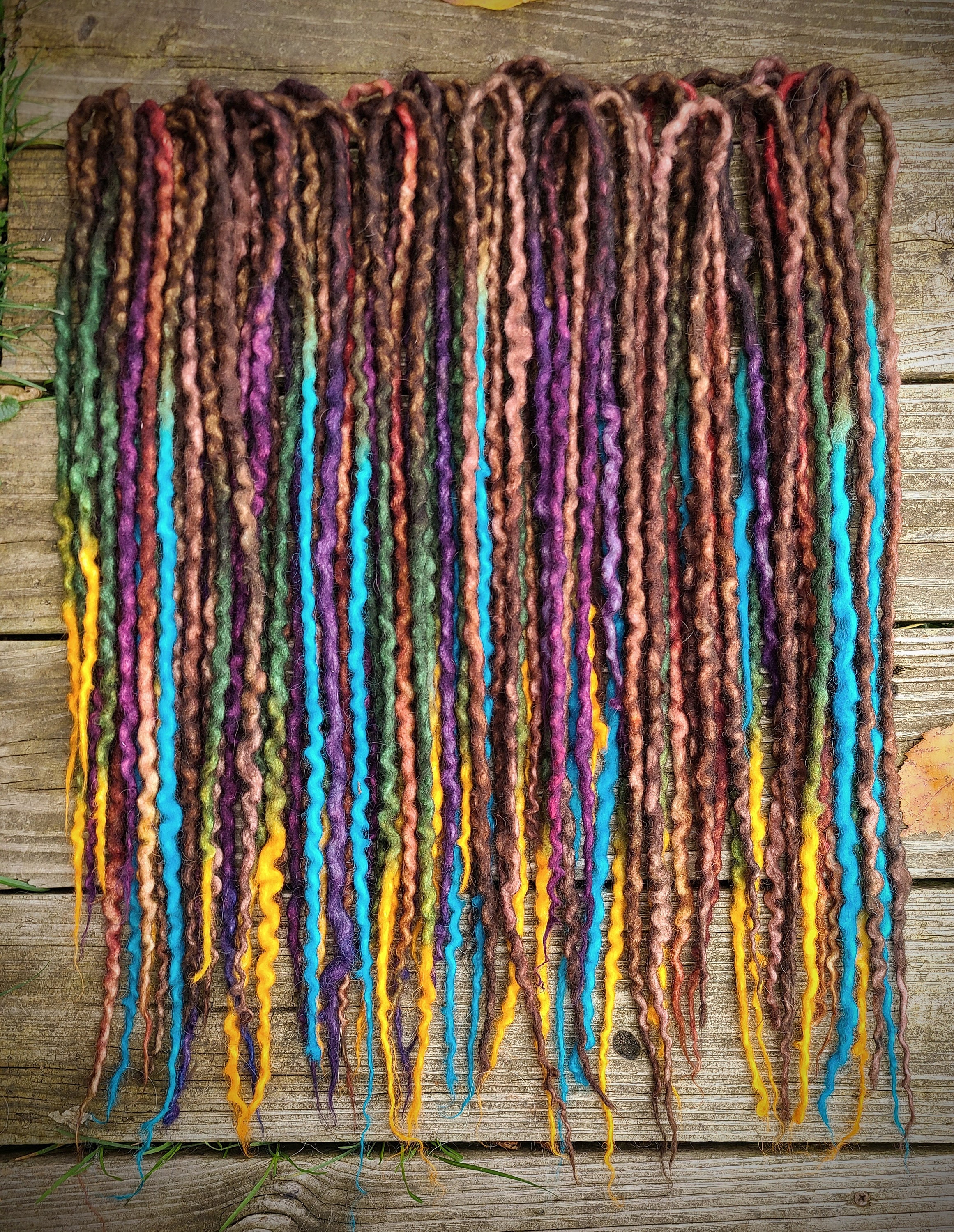 Queen Mab's Rainbow Full Set of Wool Dreadlocks - Etsy