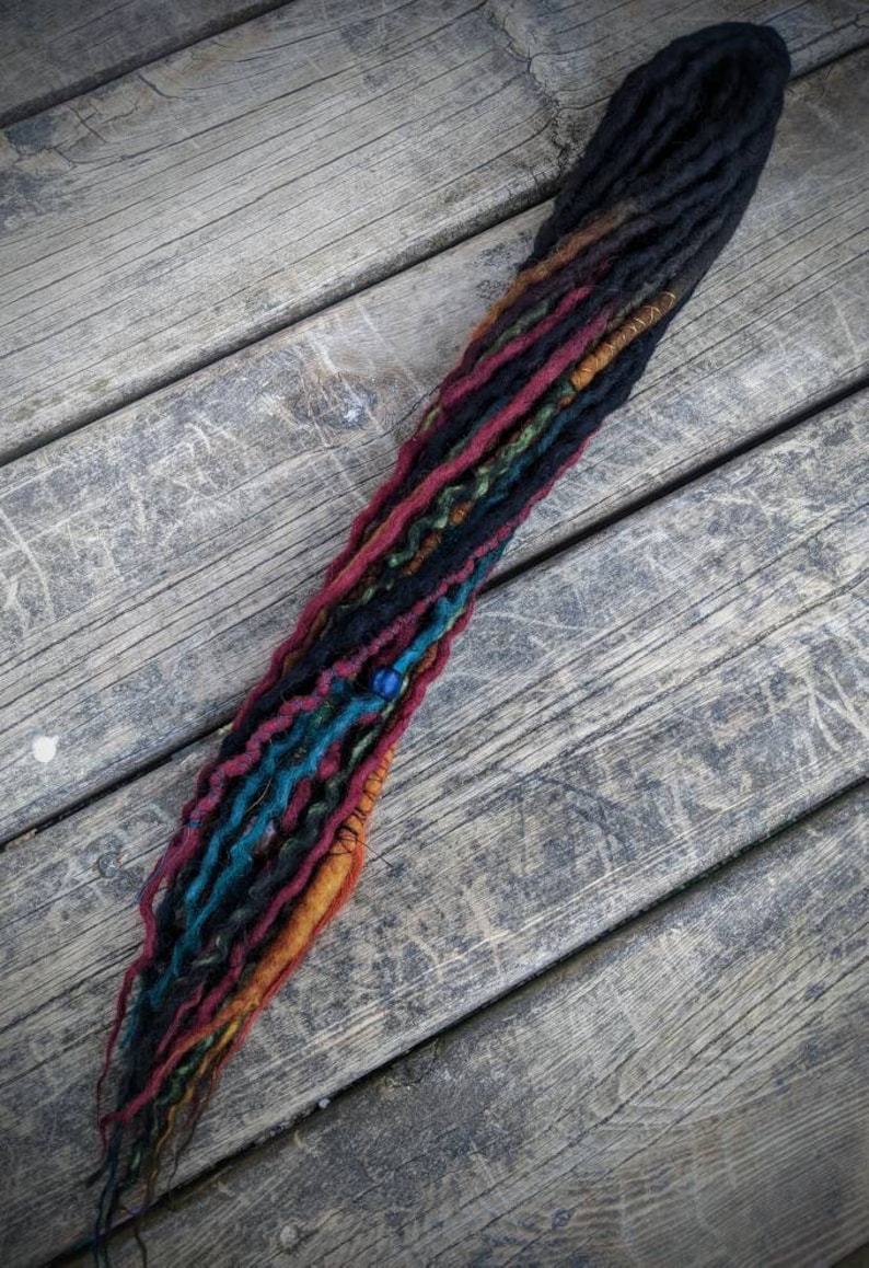 Dark Sprite Half Set of Wool Dreadlocks - Etsy