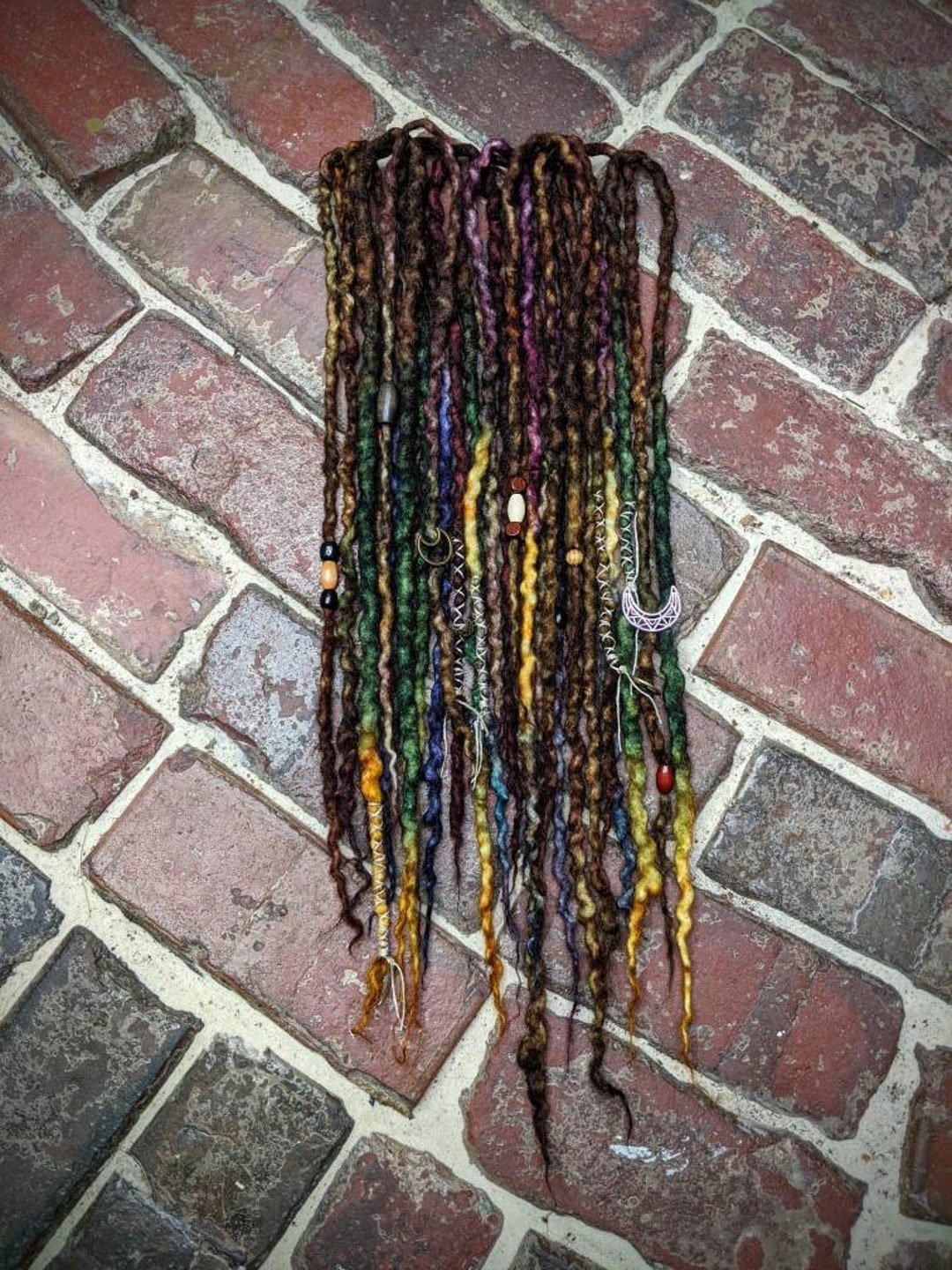 Gemstone Genie Partial Set of Wool Dreadlocks - Etsy