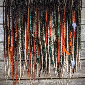 Autumn Elf Full Set of Wool Dreadlocks - Etsy