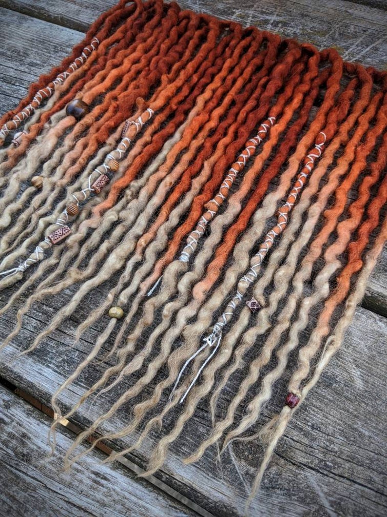 Foxy Lady Partial Set of Wool Dreadlocks - Etsy