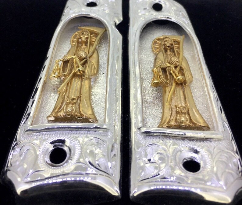 1911 Gun Grips Santa Muerte Anarchy Grim Reaper | Etsy