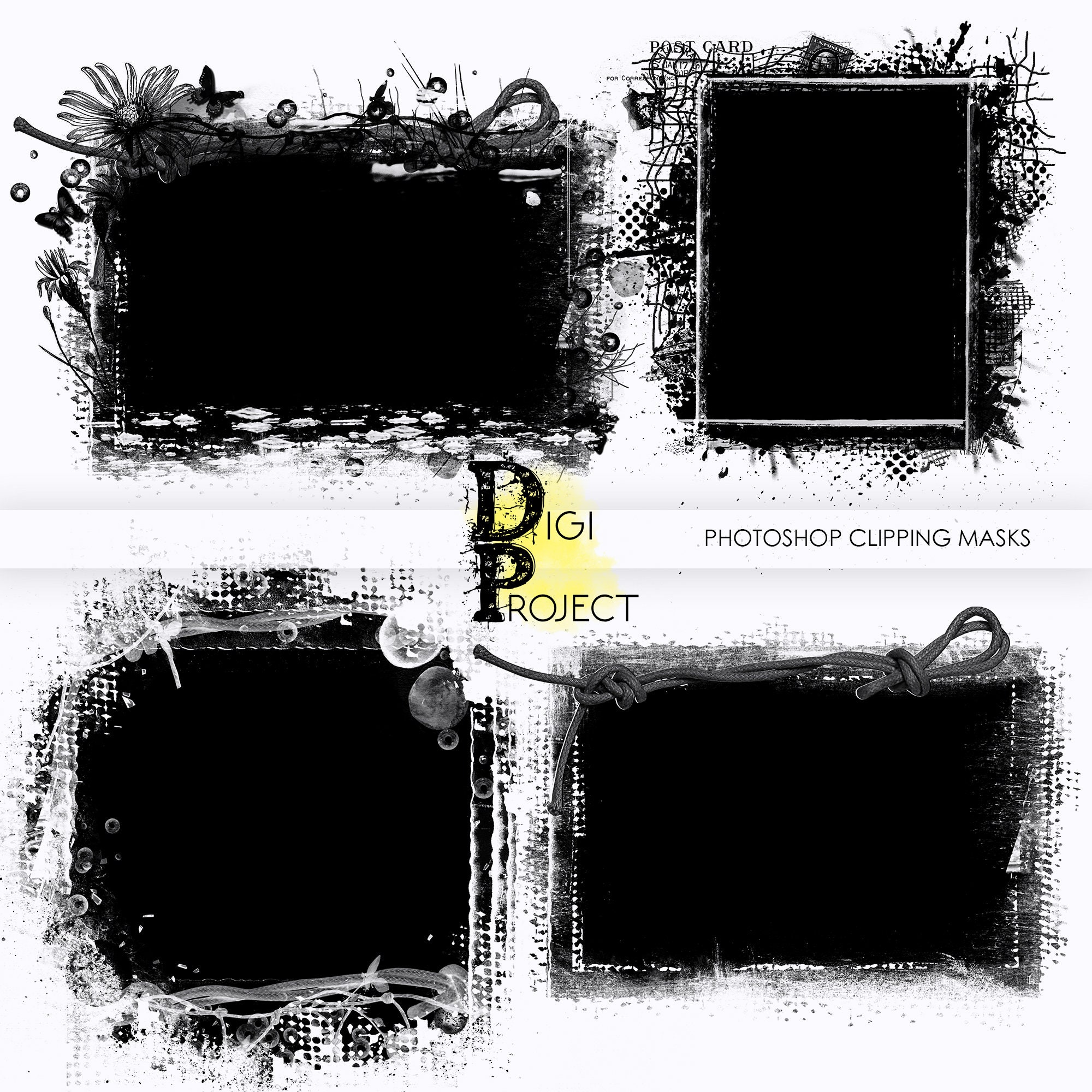 Photoshop Clipping Masks, Photographer Tools, Digital Photo Masks ...