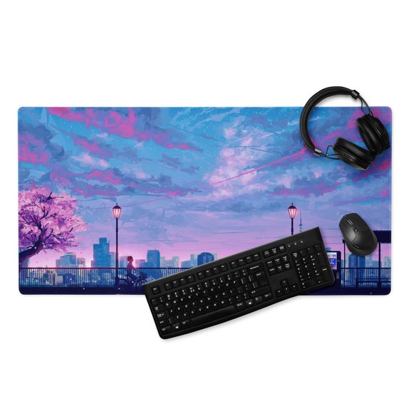 Kawaii Gaming Mouse Pad Large Desk Keyboard Mat Desk - Etsy