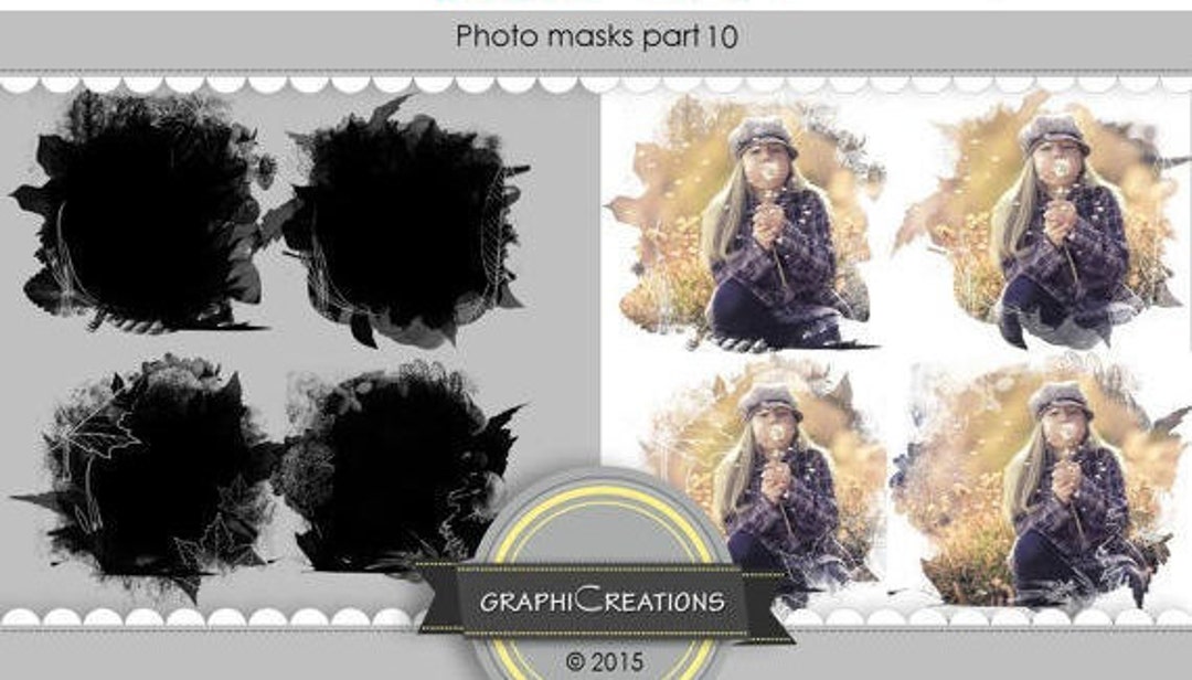 Photoshop Clipping Masks, Photographer Tools, Digital Photo Masks ...