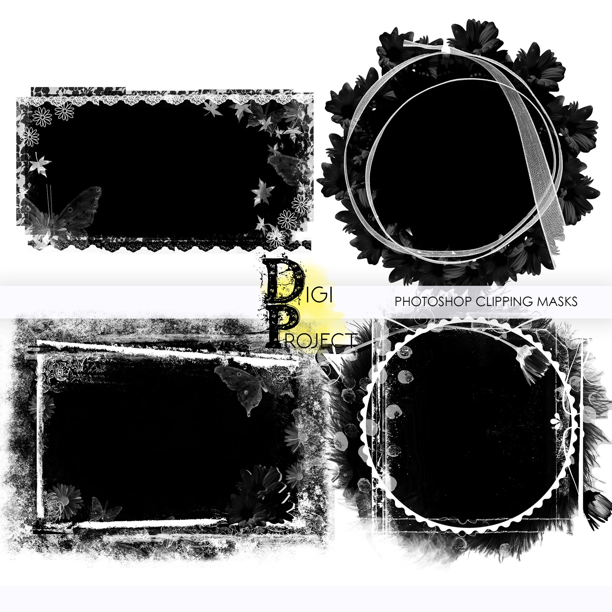 Photoshop Clipping Masks, Photographer Tools, Digital Photo Masks ...