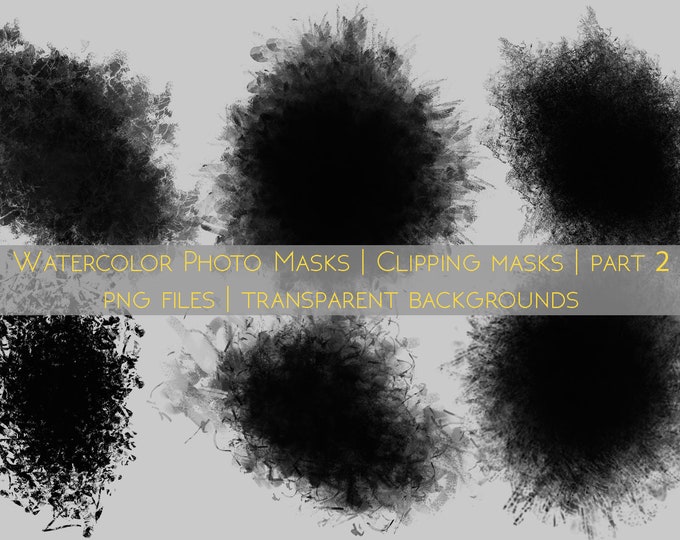 Painted Photo Clipping Masks - 8 Photoshop Painted Photography Clipping ...