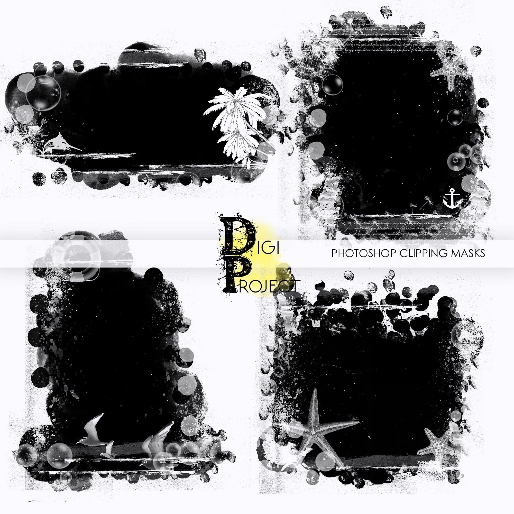 Photoshop Clipping Masks, Photographer Tools, Digital Photo Masks ...