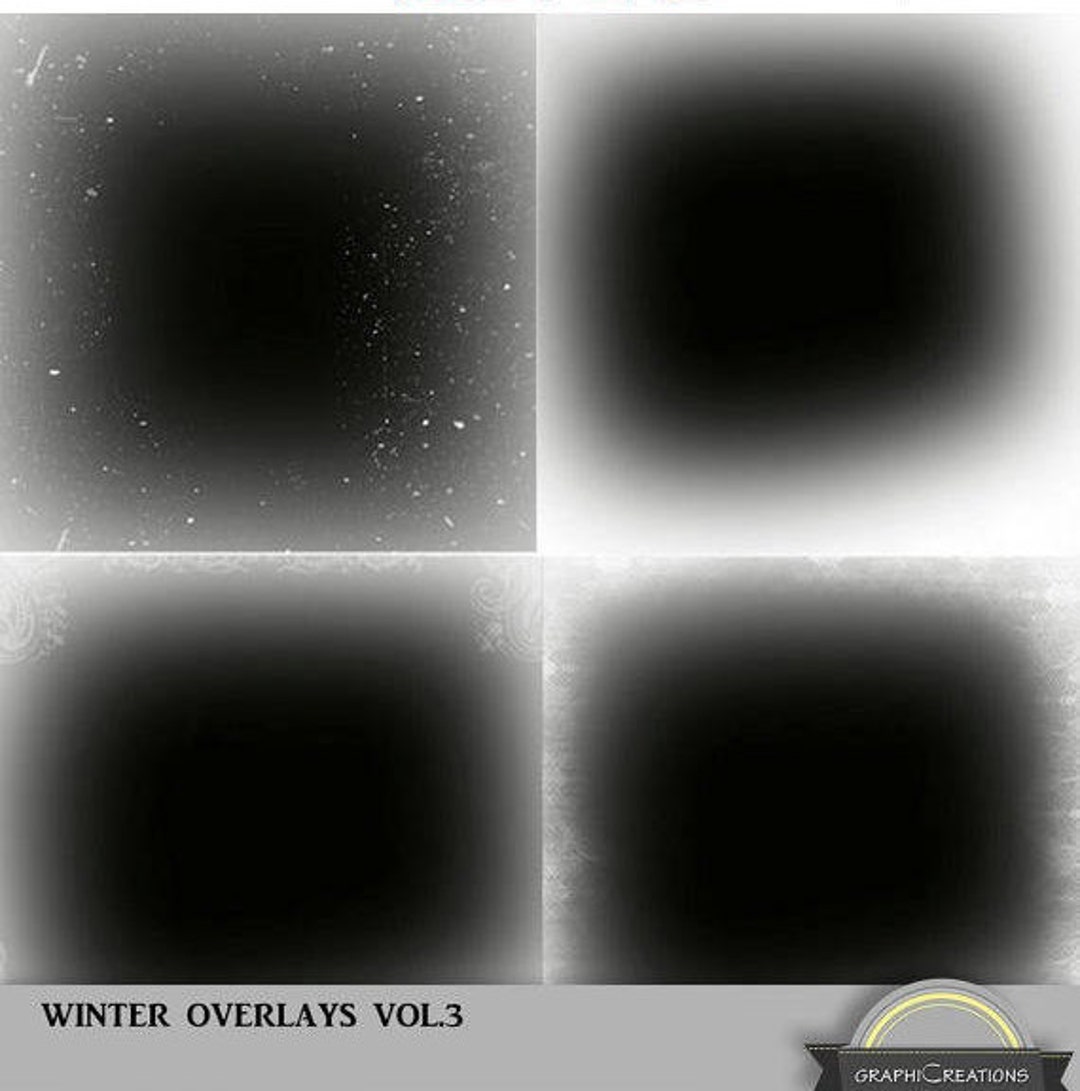Winter Snow Christmas Overlays, Photoshop Digital Overlays, Frosty ...