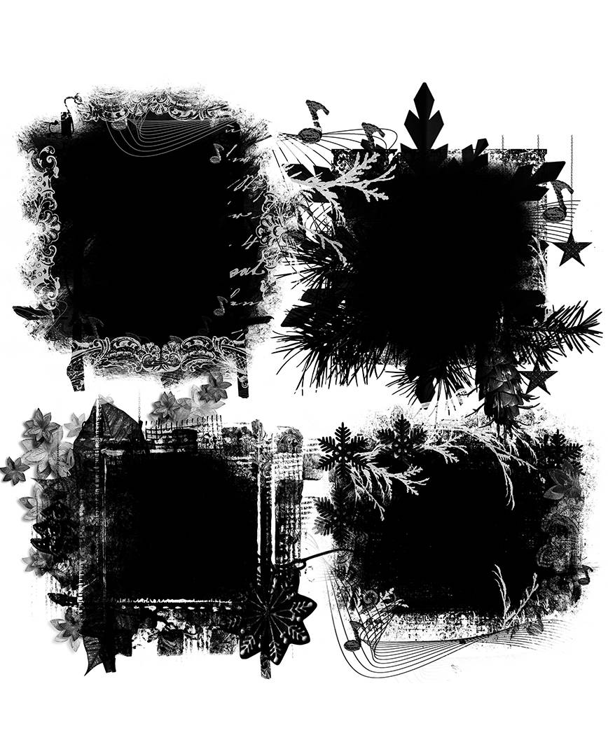 Christmaa Photoshop Clipping Masks, Photographer Tools, Digital Photo ...