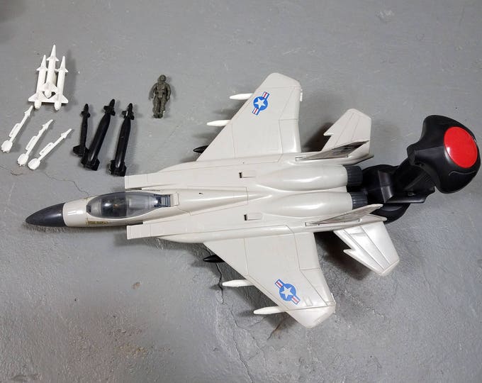 Vintage 1989 Hasbro Flying Fighters F-15 Eagle Electronic Sounds Rare ...