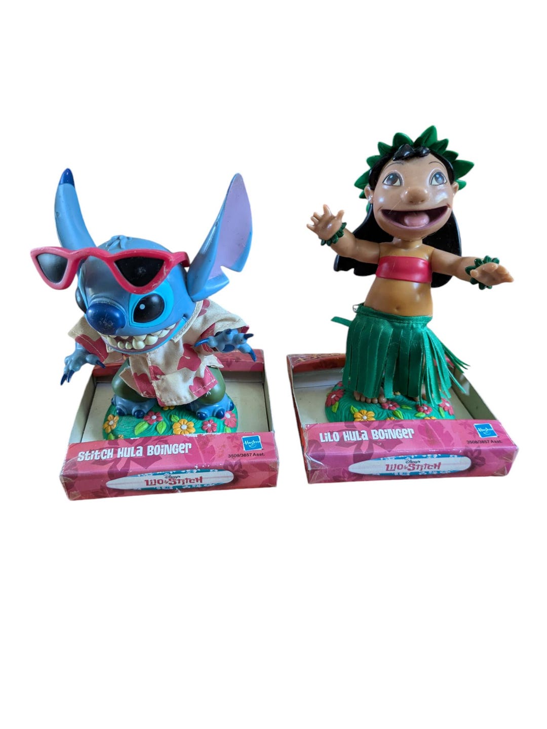 Lilo and Stitch 6 Hula Dancer Boinger Toy Bobblehead Set Disney Hasbro ...