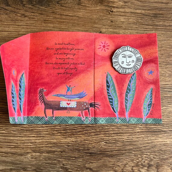Vintage hallmark sun pin - Gem
