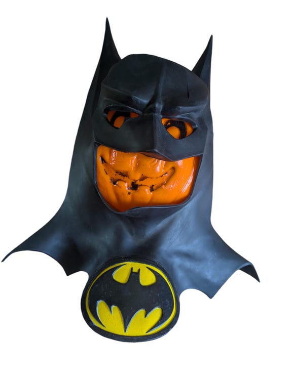 Vintage 1992 Child's Full Cowl Batman Returns Mask Co… - Gem