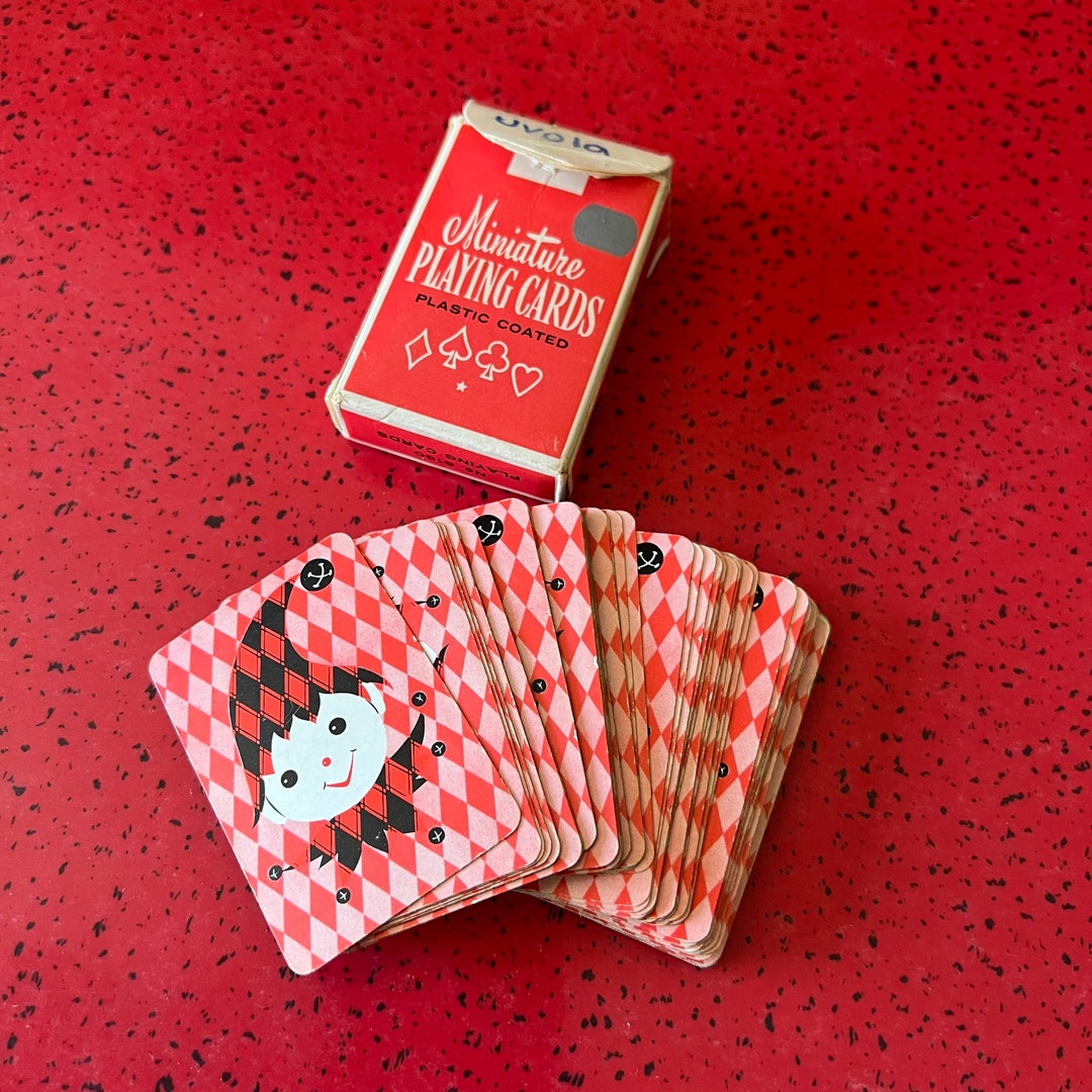 Vintage Whitman Miniature Playing Cards Jester Pixie Elf Complete Deck ...