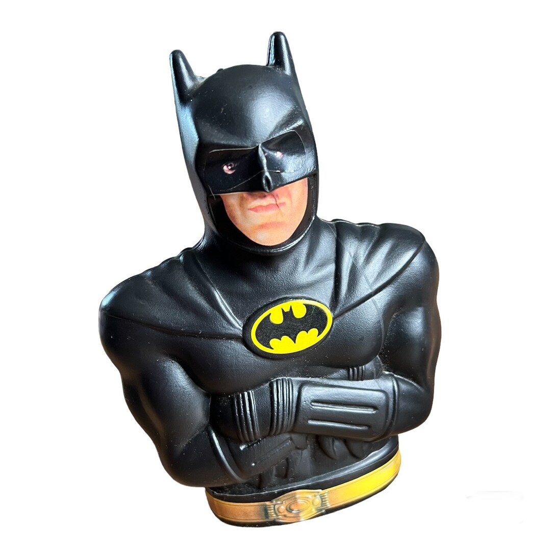 Batman the Movie Coin Bank Vintage DC 1989 Blow Mold Michael - Etsy