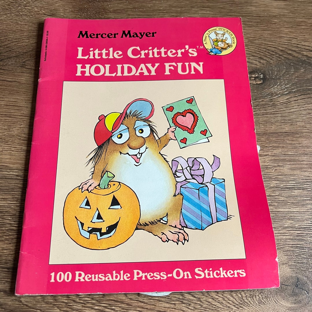 Vintage Sticker Book 80s Mercer Mayer Little Critters Holiday Fun 1984 ...