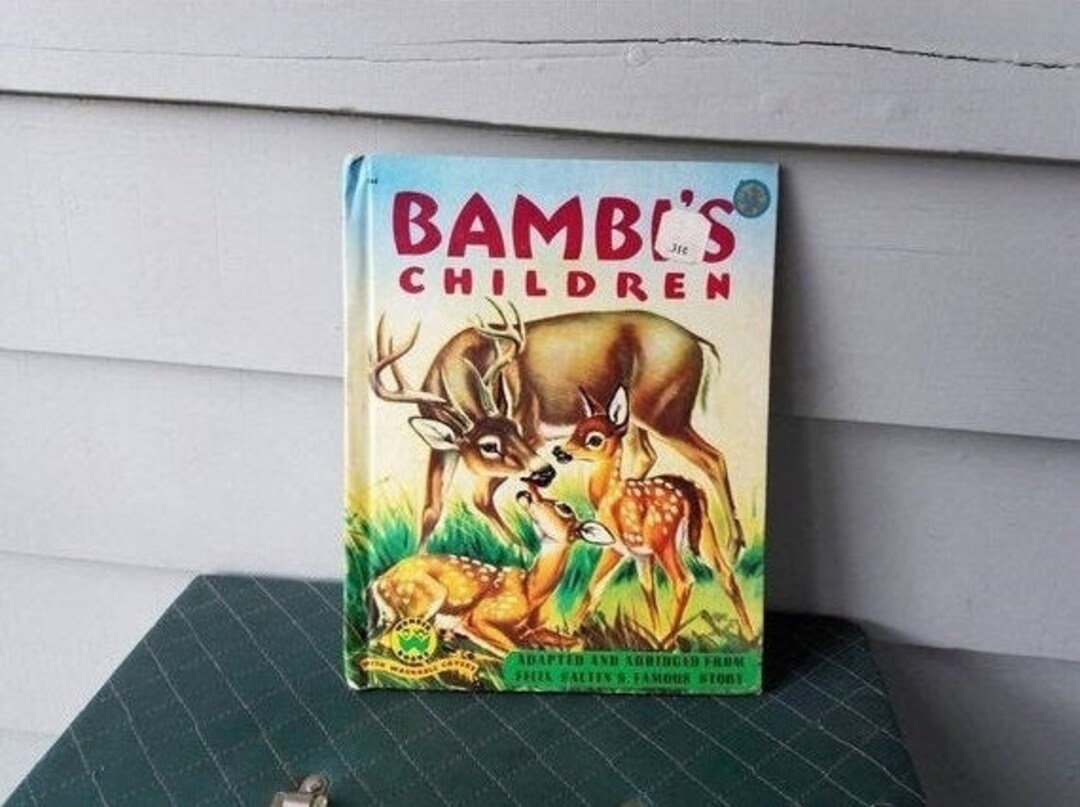 Bambi's Children 1951/ Vintage Bambi Book / Wonder Books Hardcover ...