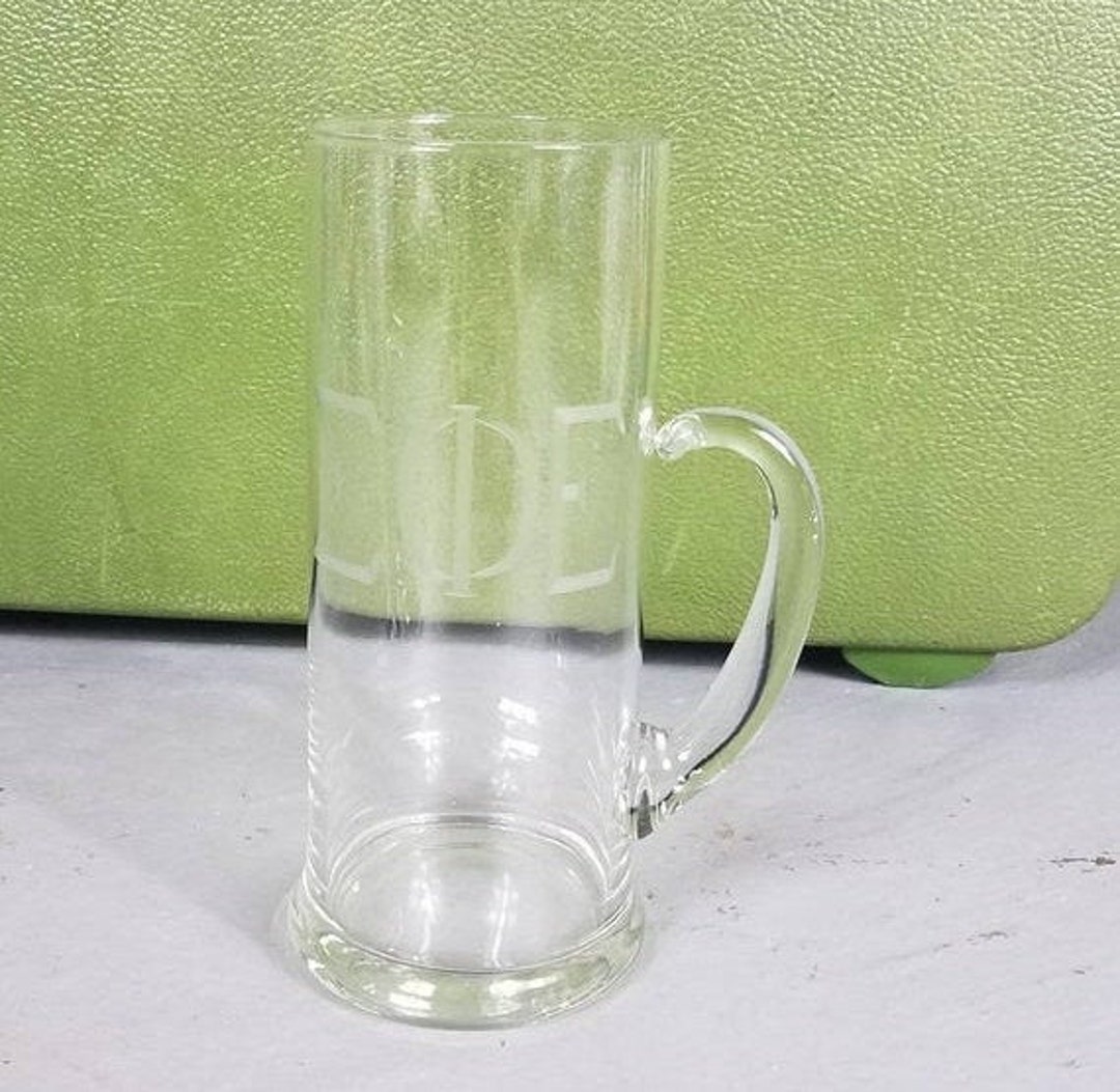 VTG 1960s Sigma Phi Epsilon Fraternity Glass Beer Stein Mug Etched ...