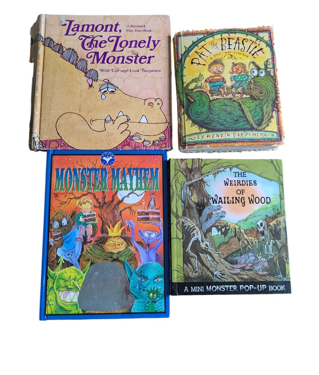Lot of VTG Monster Pop up Books 80s 90s Halloween Lamont the Lonely ...