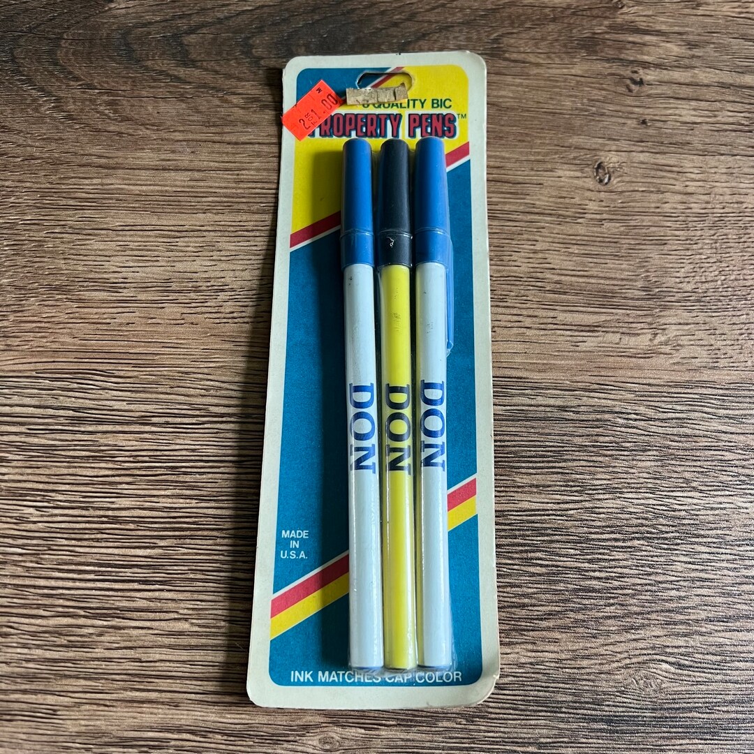 NOS Vintage Ballpoint Pens Property of Don Personalized Name Pen ...