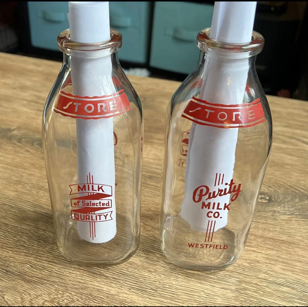 Vintage Purity Milk Co. Westfield Square Bottle Quart. Condition: Great ...