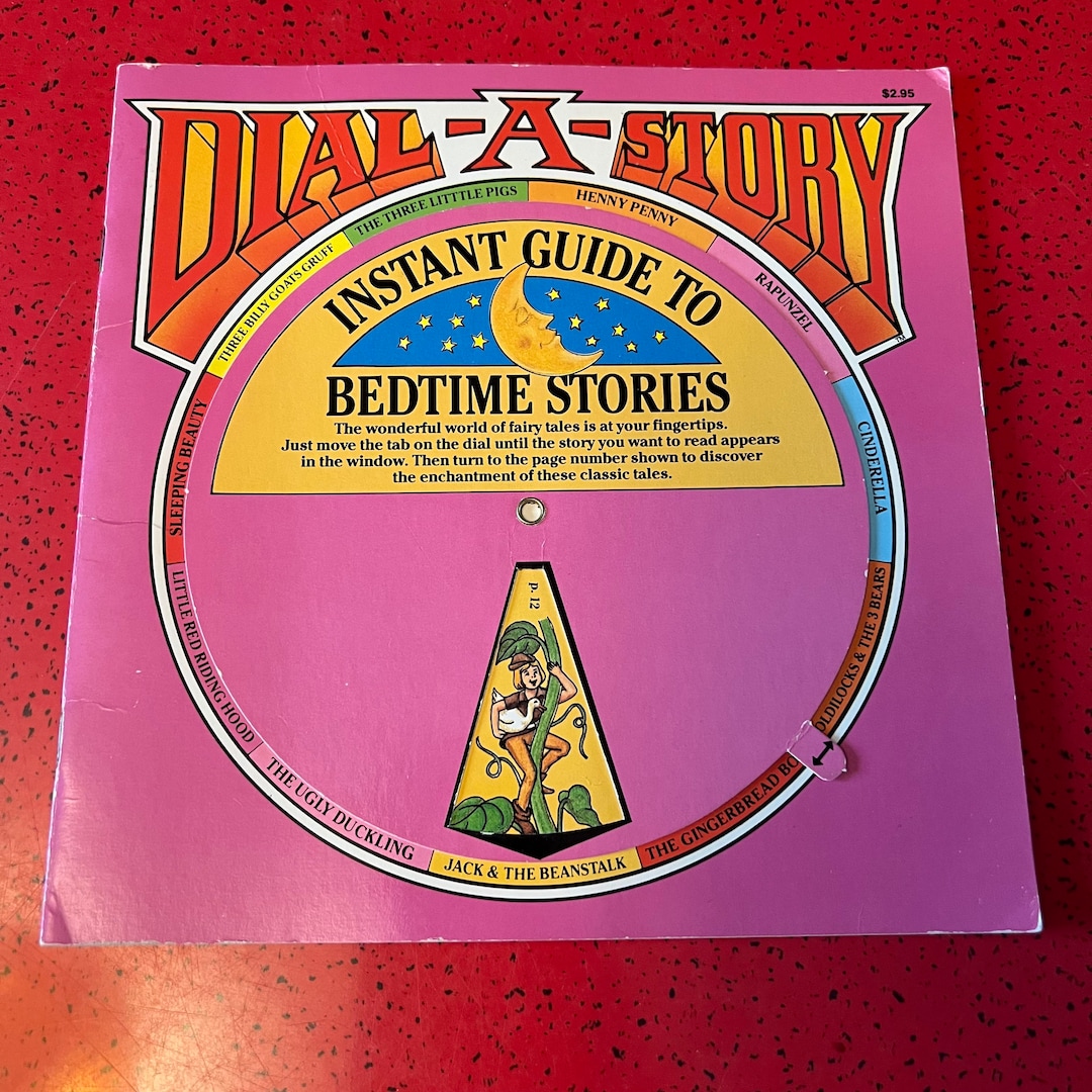 Vtg Dial-a-story Instant Guide to Bedtime Stories 1989 Checkerboard ...