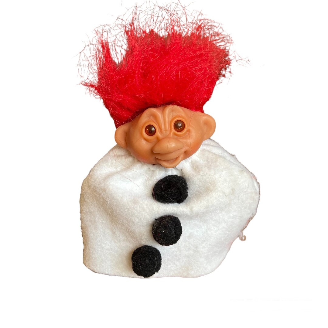 Vintage Dam Troll Doll Red Hair 1986 5 With Rare Costume - Etsy