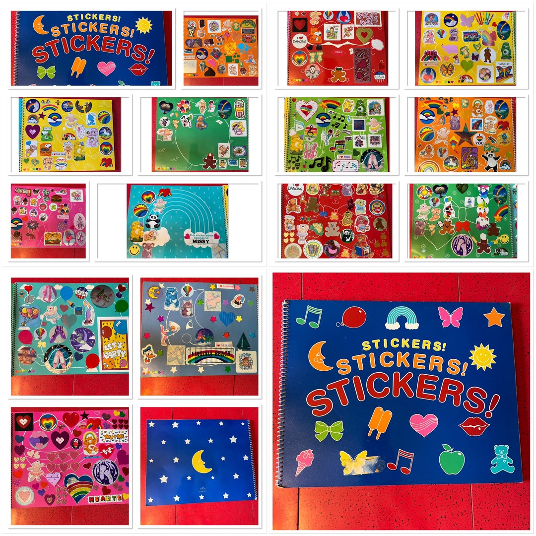 Vtg 80s Sticker Album Collection Book Rare Sandy Lion Toots - Etsy