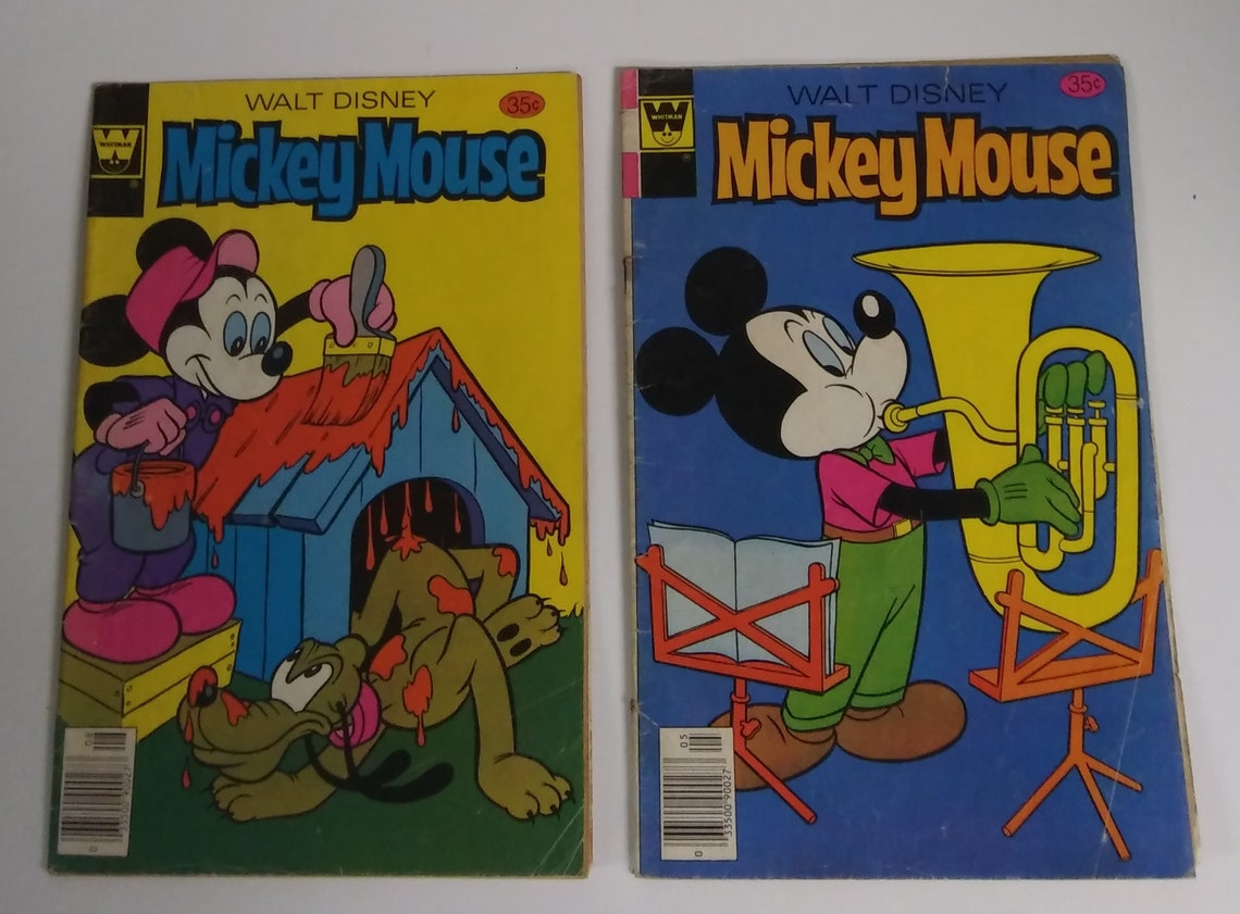 2 Mickey Mouse Comics 1970's - Etsy
