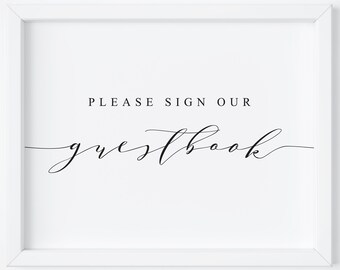 Guest book sign | Etsy