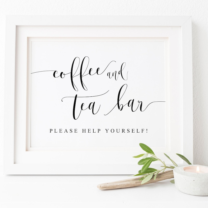 Coffee and Tea Signs - Etsy