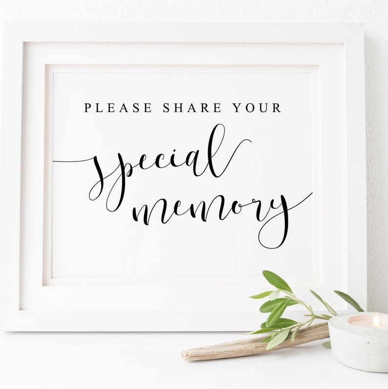 Please Share Your Special Memory-Memory Frame Wedding-Wedding | Etsy
