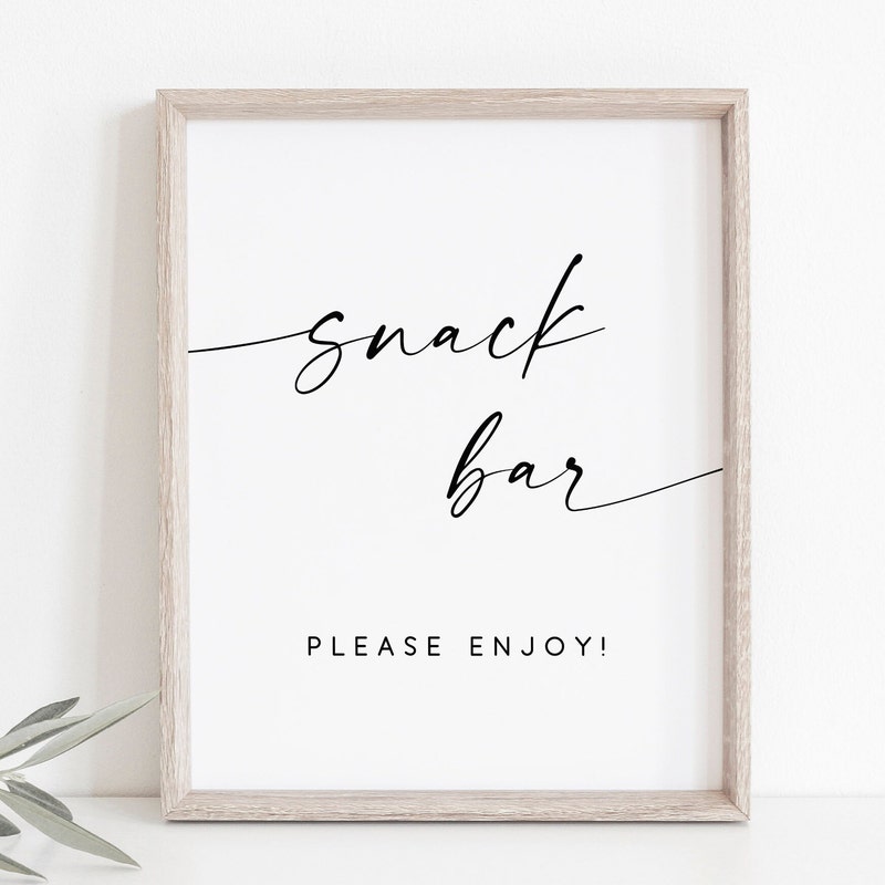 Snack Bar Sign - Etsy