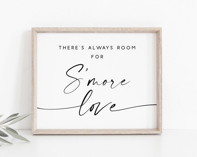 Treat Yourself to S'more Love Sign, Smore Love Wedding Bar Sign ...