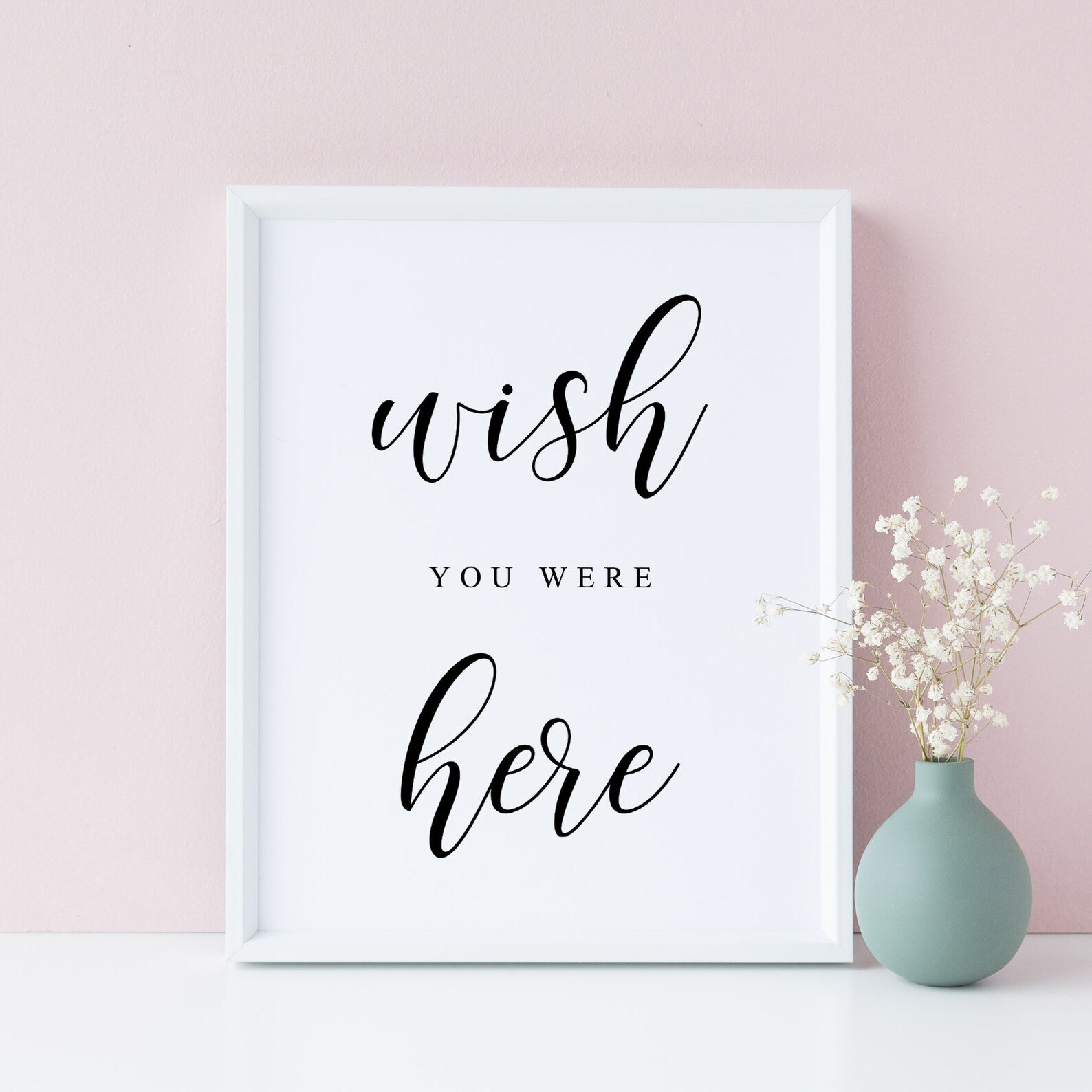 Wish You Were Here Sign.Wish You Were Here Printable.Wedding | Etsy