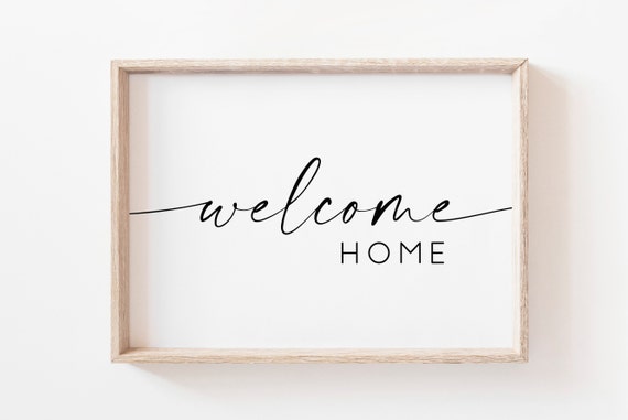 Welcome Home Sign Printable