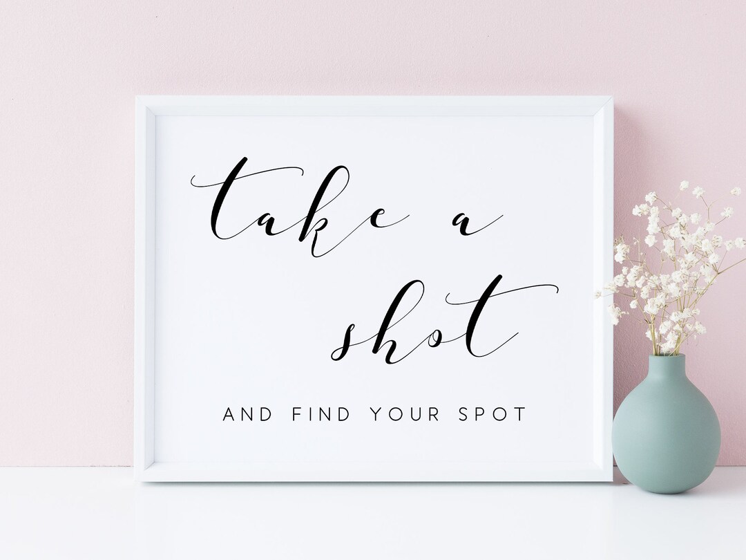 Tome una foto y tome un asiento-señal de asientos de boda-señales de ...