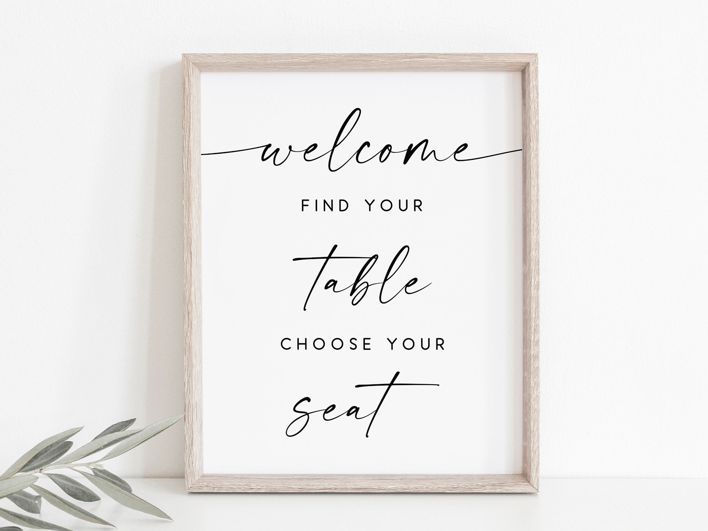 Welcome Find Your Table Choose Your Seat Sign.please Find Your - Etsy ...