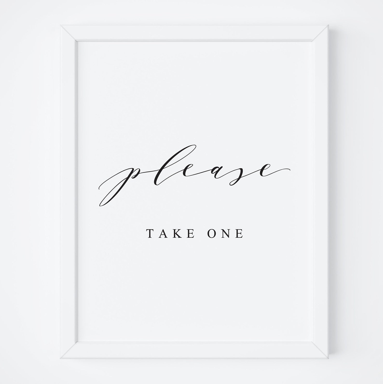 Wedding Please Take One Sign. Favor Sign. Please Take One Printable ...