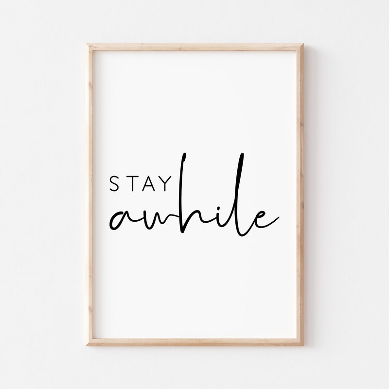 Stay Awhile - Etsy