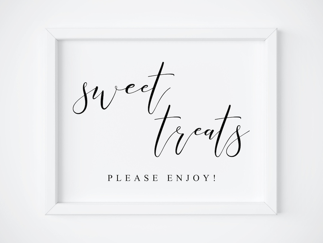 Sweet Treats Sign.dessert Sign.sweet Table Sign.dessert Table Sign ...