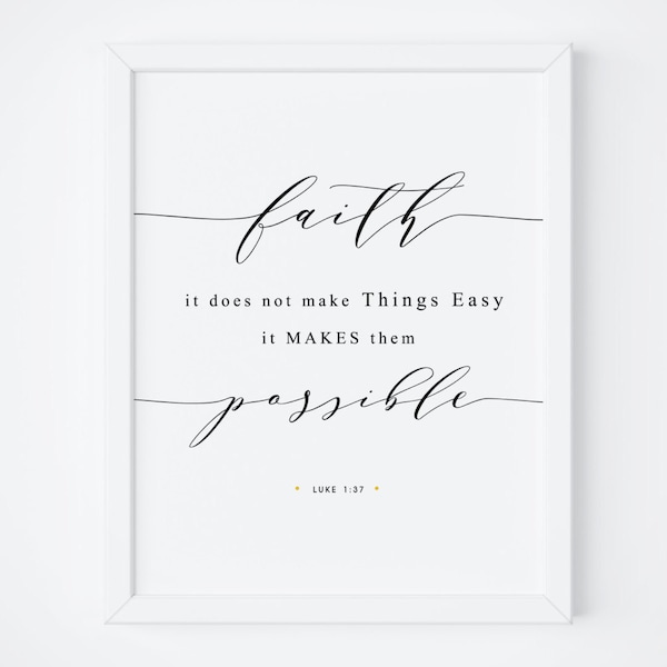 Luke 1 37 - Etsy