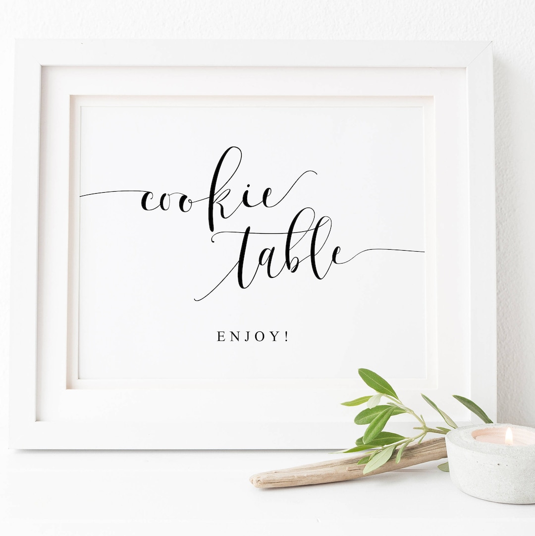 Cookie Bar Sign-cookie Bar-cookie Table Sign-love is Sweet Sign-dessert ...