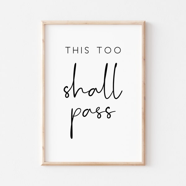 This to Shall Pass - Etsy